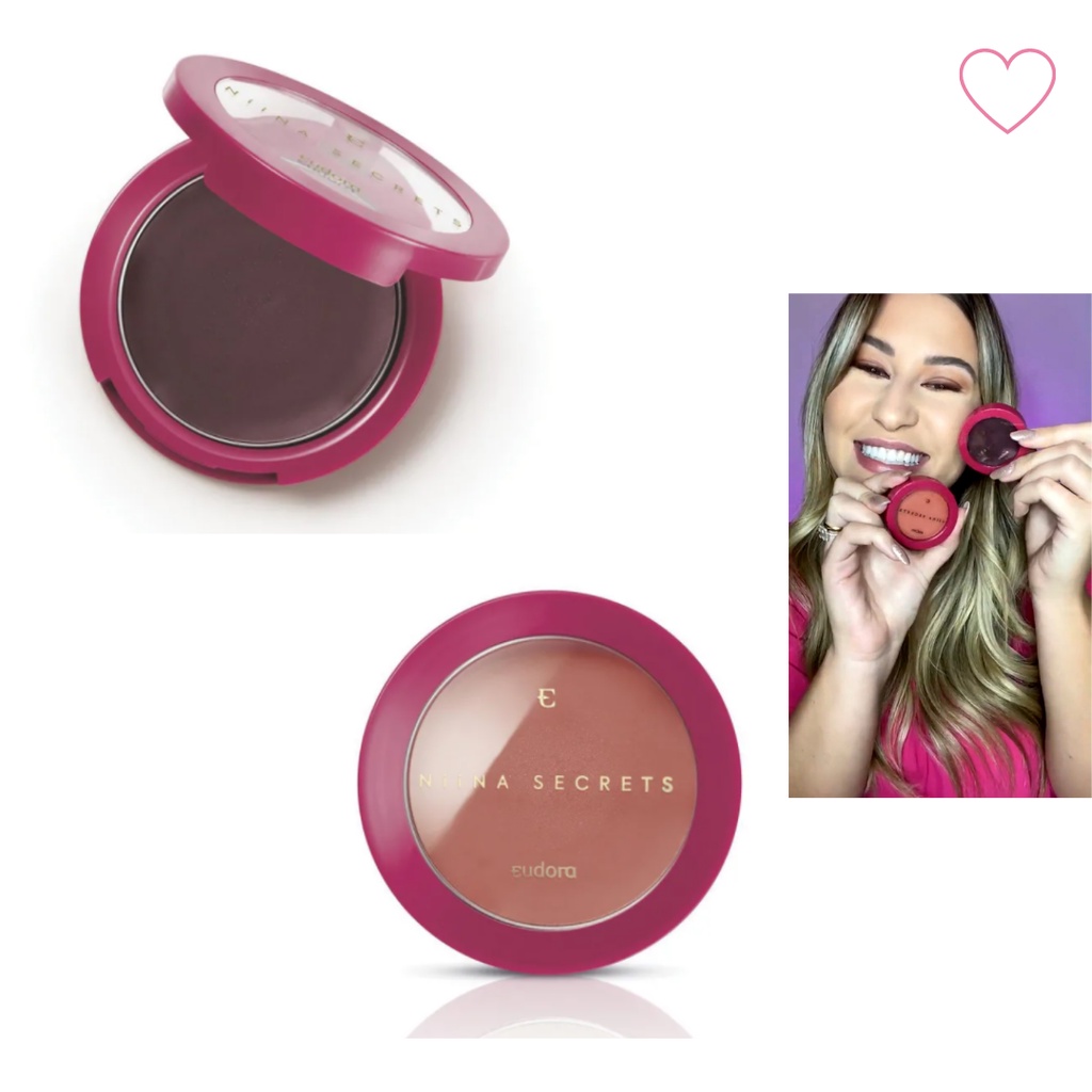 Blush & Go Niina Secrets 5g Amora e Pêssego Secreto | Shopee Brasil