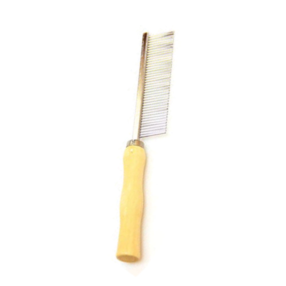 Pente Pet com Cabo de Madeira Escolha o Tamanho | Shopee Brasil