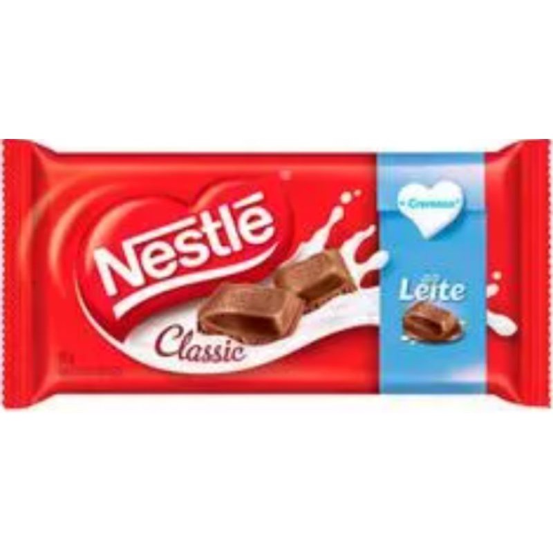 KIT COM 3 - Classic Ao Leite Nestlé 80g | Shopee Brasil