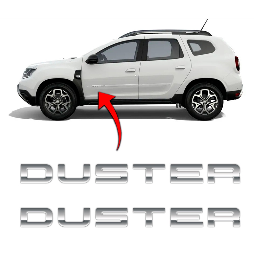 Par Escrita Friso Adesivo Lateral Renault Duster | Shopee Brasil