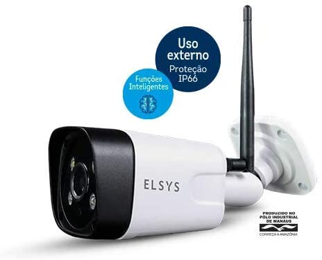 Camera de Seg. Wi-fi Externa Com Inteligencia De Video Full Hd Esc-wb3f ...