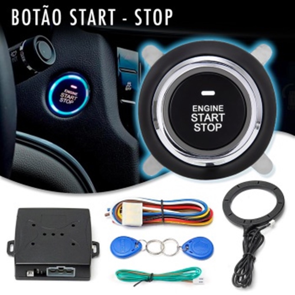 Kit Ignicao Start E Stop Universal Automotivo 12v Botao Luminoso ...
