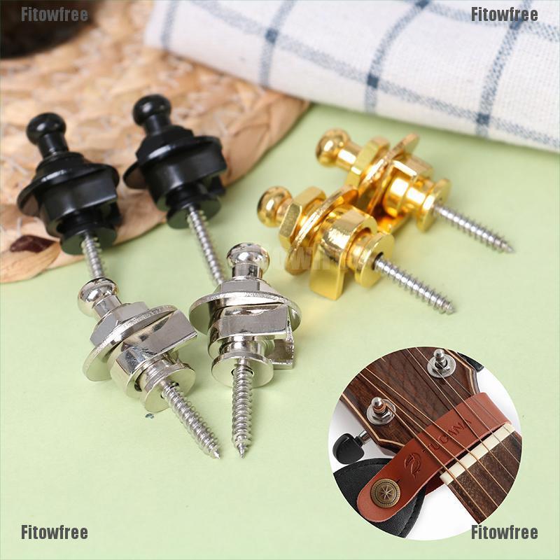Fit 2 Pcs Guitar Strap Lock Botton Schaller Straplocks Electric ...