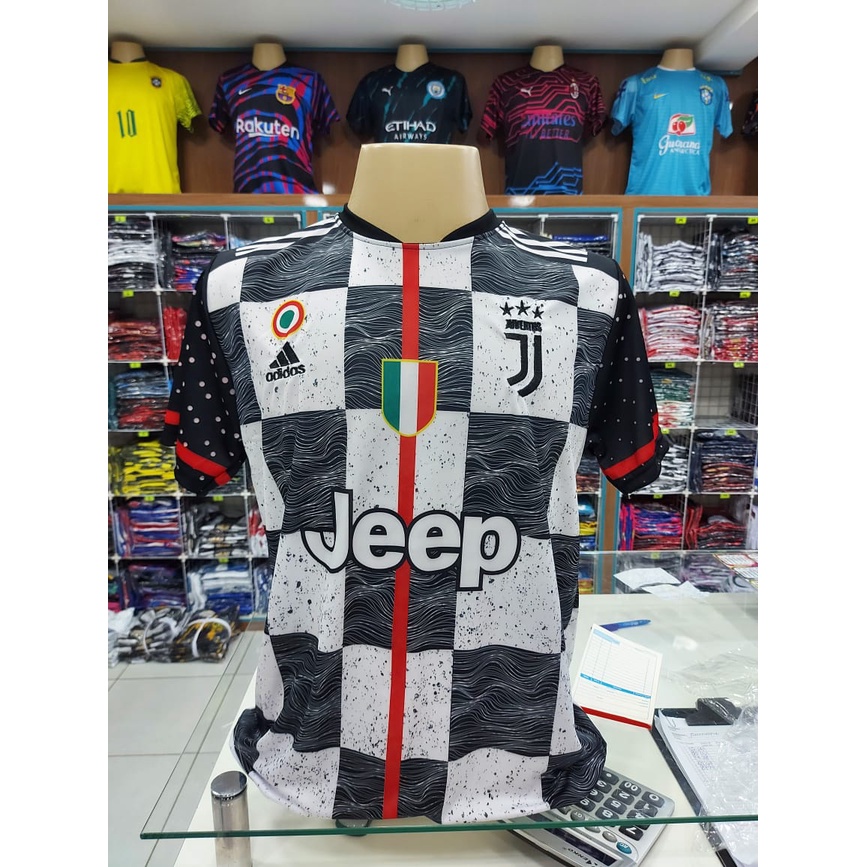 CAMISETA DE TIME MASCULINA DO JUVENTOS QUADRICULADA 21-22 ADQUIRA A SUA ...