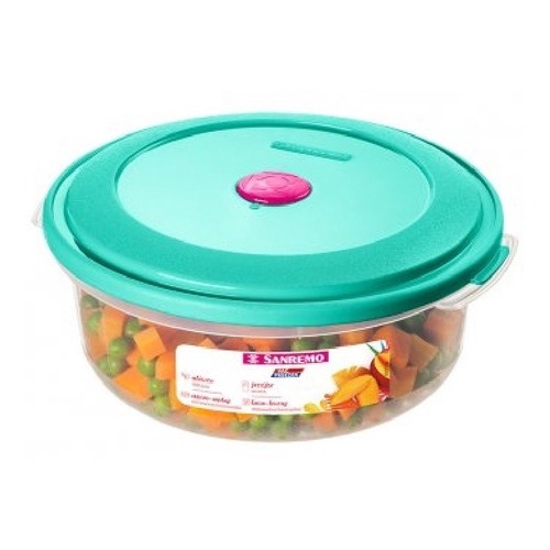 Pote Redondo Baixo Plastico Sanremo 1,33 Litros | Shopee Brasil
