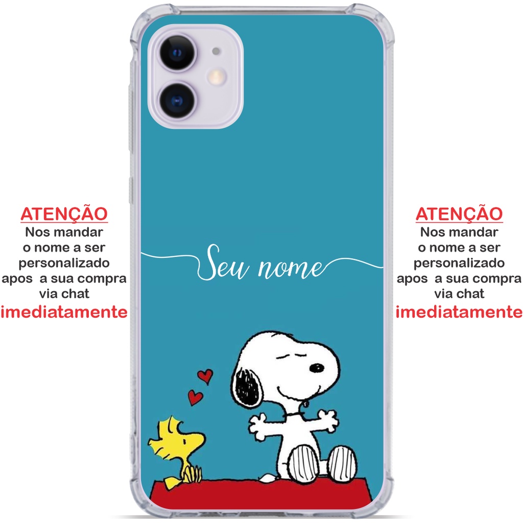 Capinha Snoopy com Nome (2) | Shopee Brasil