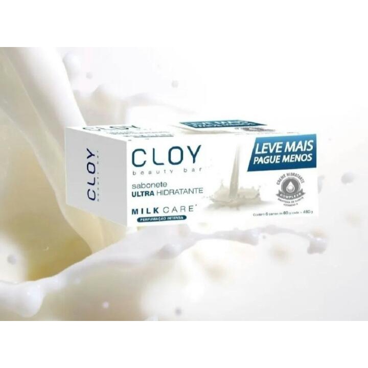 Sabonete Milk Care Cloy - 6 Unidades | Shopee Brasil