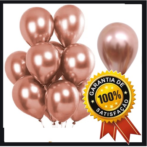 25 unid. BALÃO DE AR N. 9 METÁLICO ROSE GOLD BEXIGA de festa numero 9 ...