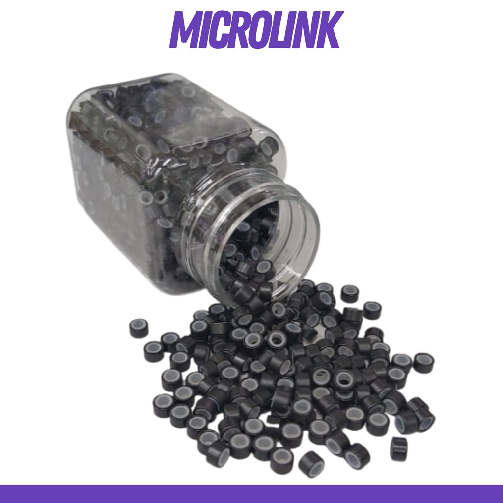 Microlink Revestido Silicone Mega Hair Para Cabelos | Shopee Brasil