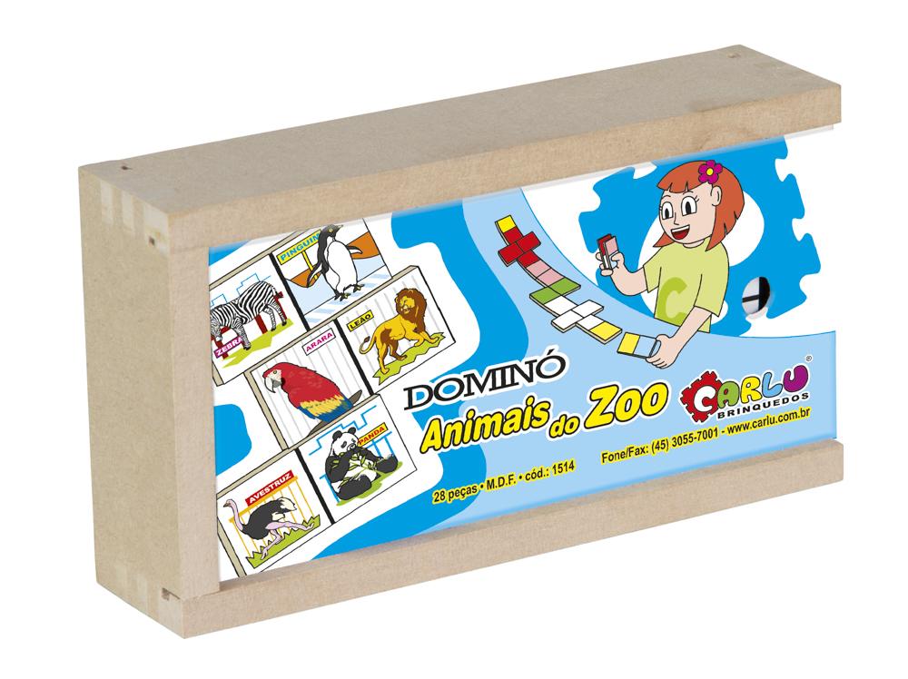 BRINQUEDO EDUCACIONAL - DOMINO ANIMAIS DO ZOO - MDF | Shopee Brasil
