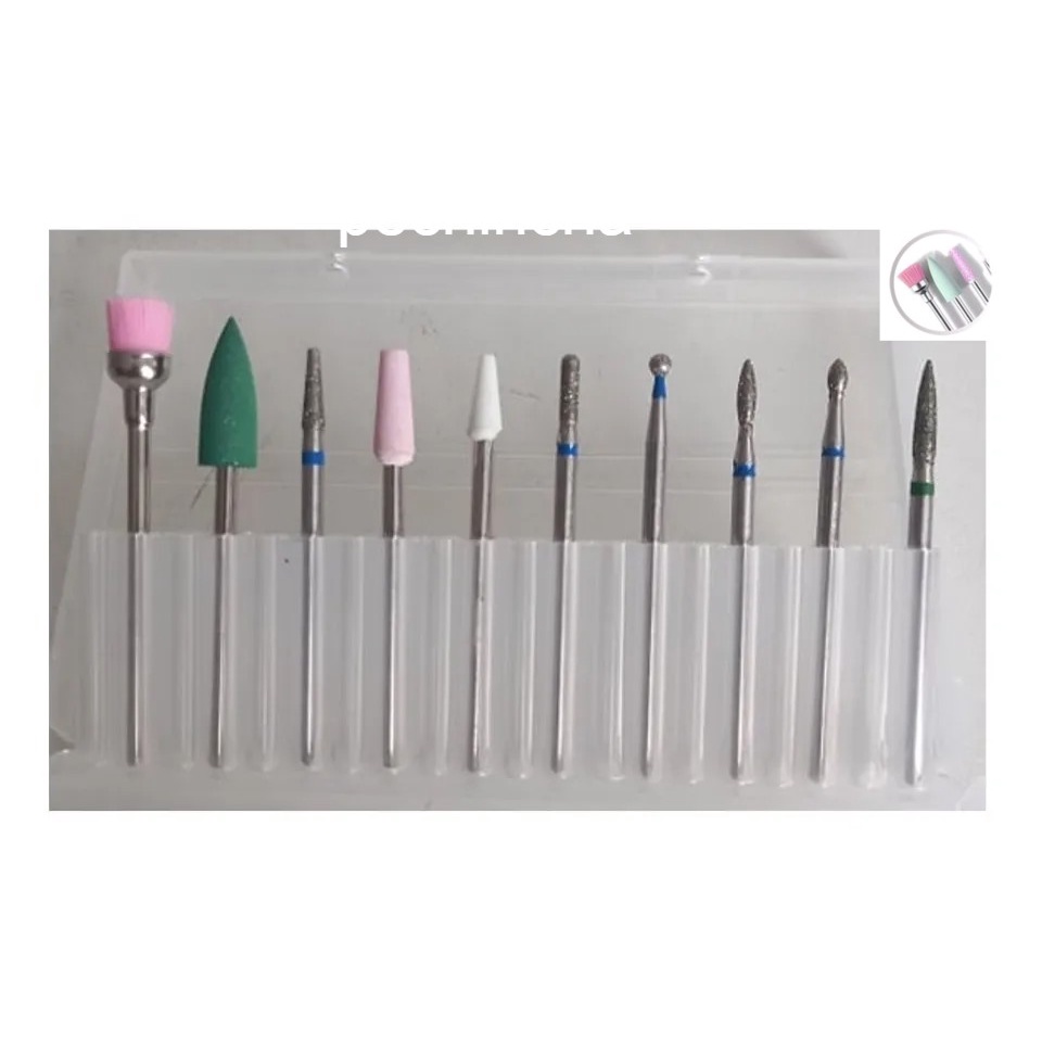 Kit De Brocas Diamantadas Para Manicura Russa C/ 10 Unidades pechincha ...
