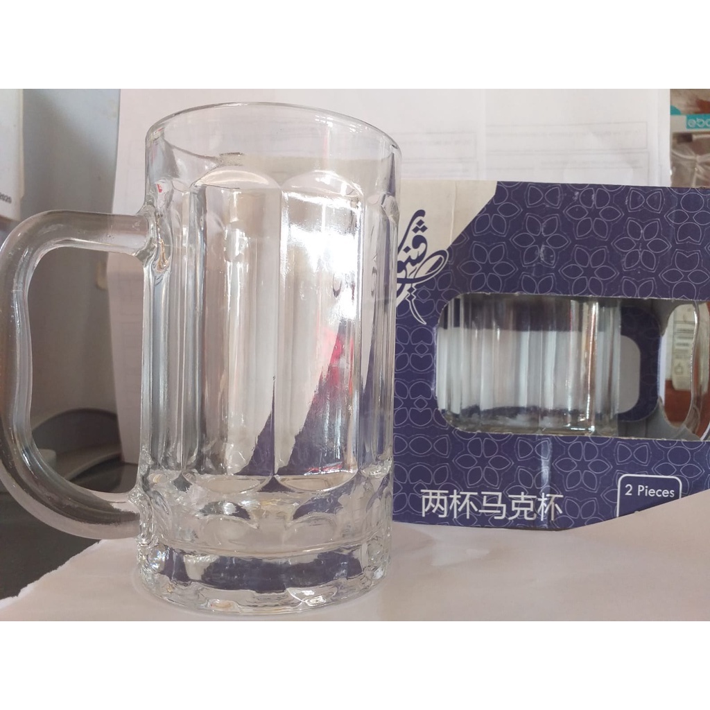 Caneca de vidro Chopp/cerveja 340ml | Shopee Brasil