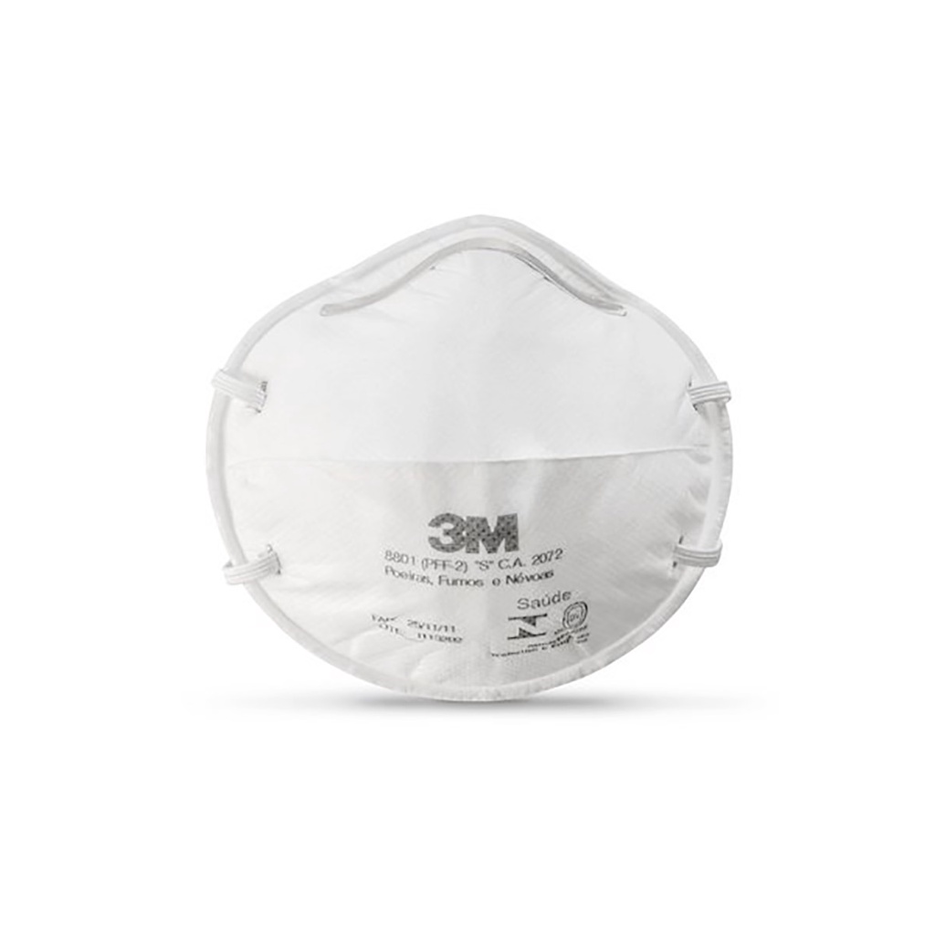Máscara Respirador Descartável 3M Pff2 Concha Sem Válvula 8801 20und ...