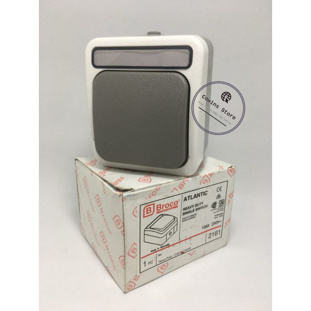 Chave Avulsa 2161 Broco Atlantic 10ax,250v | Shopee Brasil