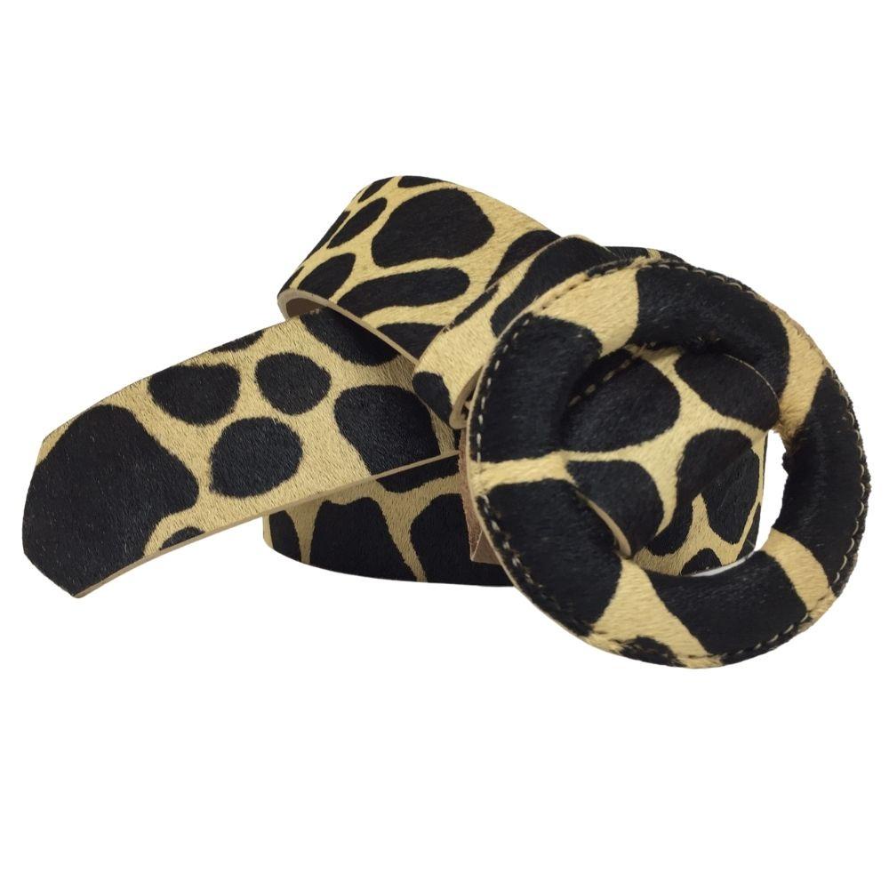 CINTO FEMININO LA GI REDONDO GIRAFA REF: CIN-037 COURO | Shopee Brasil
