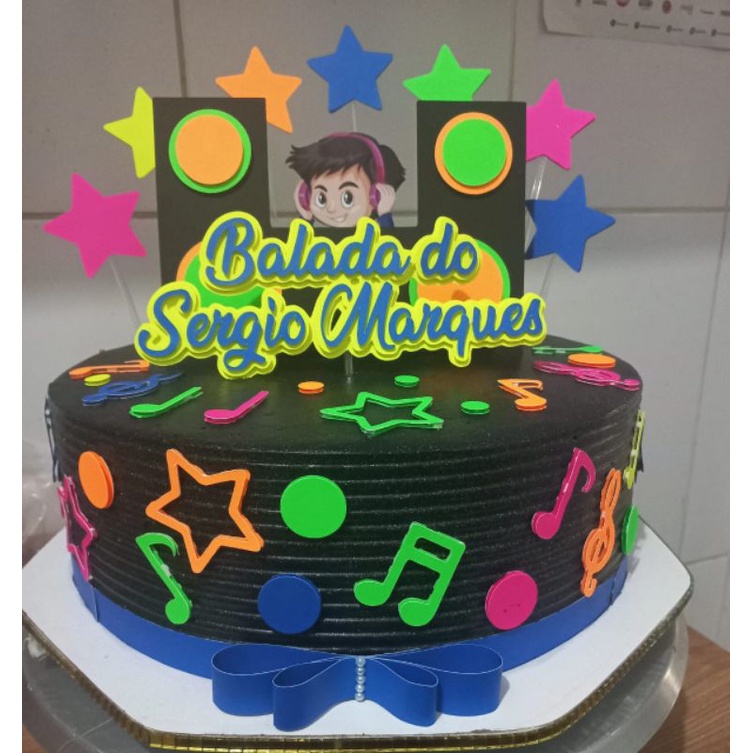 Topo De Bolo Neon | Shopee Brasil