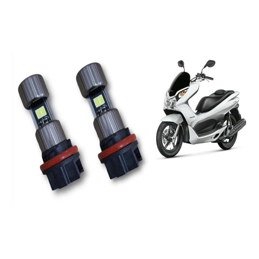 Lampada Farol Hs5 Led Honda Pcx 150 Alto E Baixo Par | Shopee Brasil
