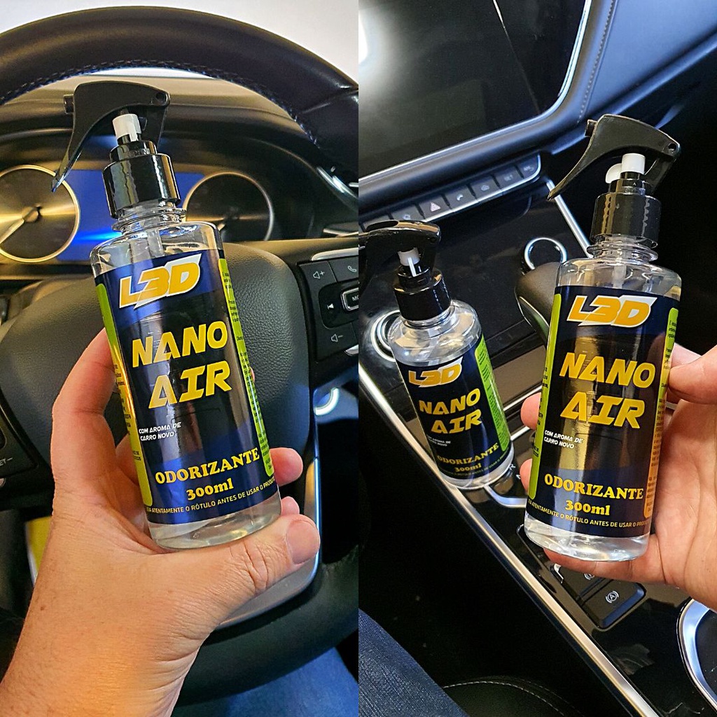 Aromatizante Automotivo CARRO NOVO 300ML (Rende Até 1500 Aplicações ...