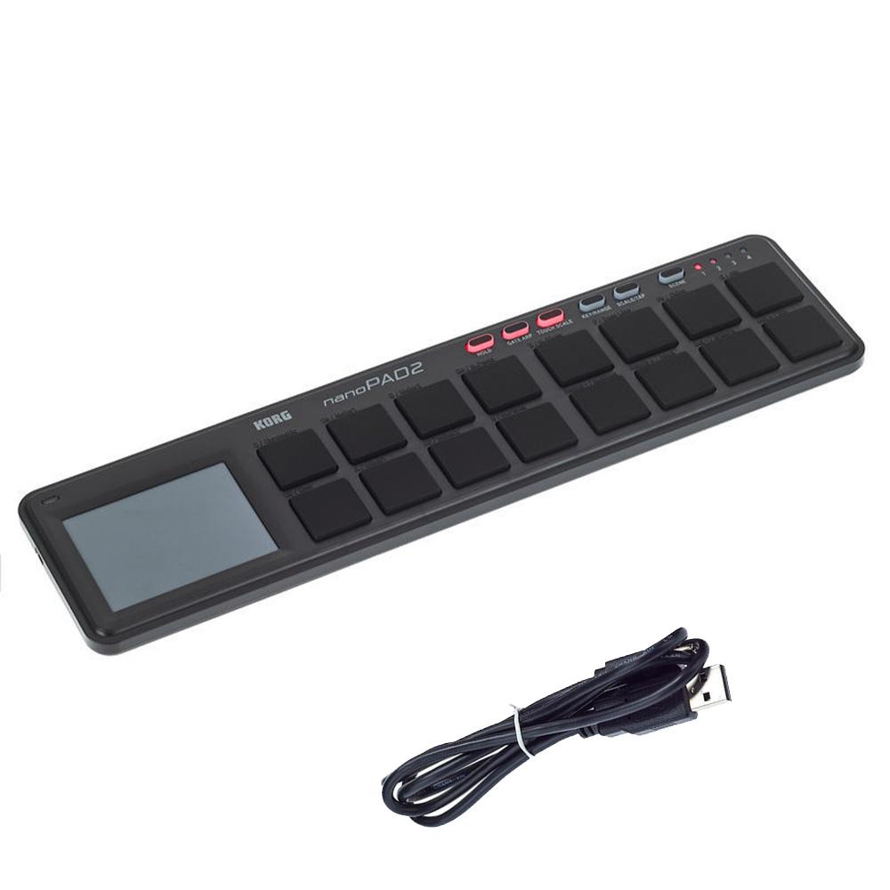 Controlador MIDI Korg Nanopad 2 USB 16 Pads Preto | Shopee Brasil