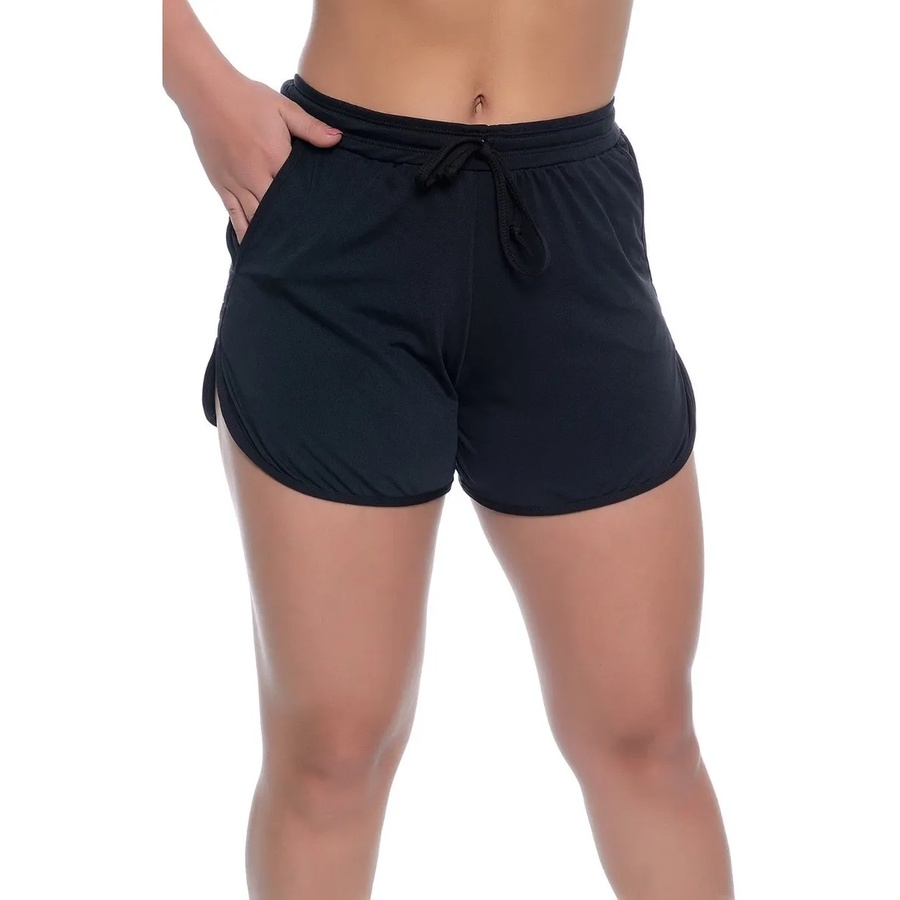 Short Feminino Saida De Praia Moda Praia E Piscina Com Bolso | Shopee ...