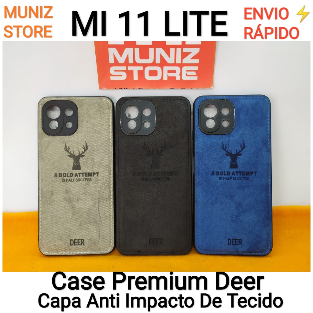 Case Mi 11 Lite/5G/NE Premium Deer Xiaomi Capa Anti Impacto Acabamento Emborrachado no Interior ...