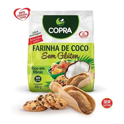 Farinha De Coco 400g Copra - Sem Glúten | Shopee Brasil