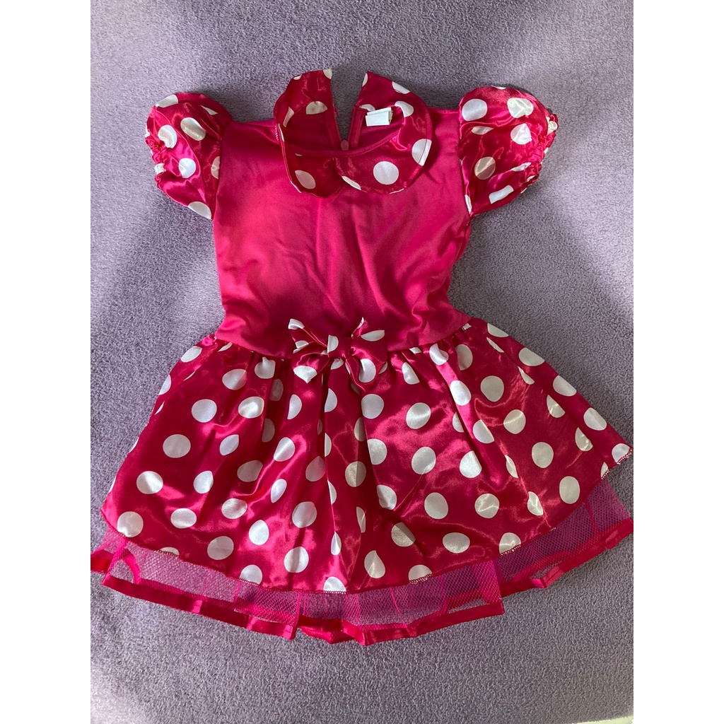Fantasia Minnie Rosa Infantil/disney | Shopee Brasil