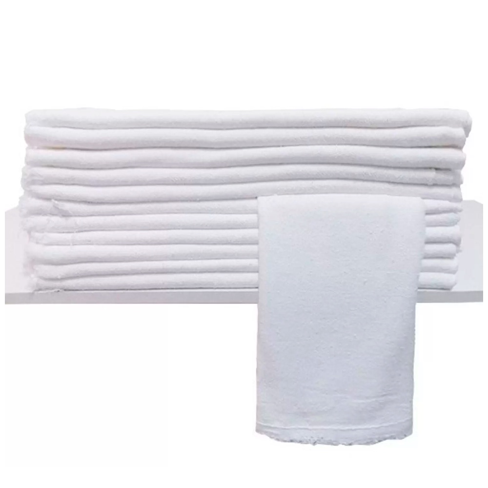 10 Pano De Chao Premium Branco Alvejado Grande Kit Com 10 Peças Saco ...