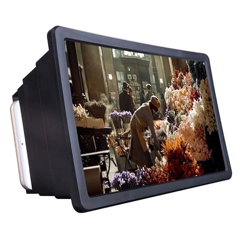 Lente De Aumento Tela 3d Suporte Ampliadora Zoom Celular F2 | Shopee Brasil