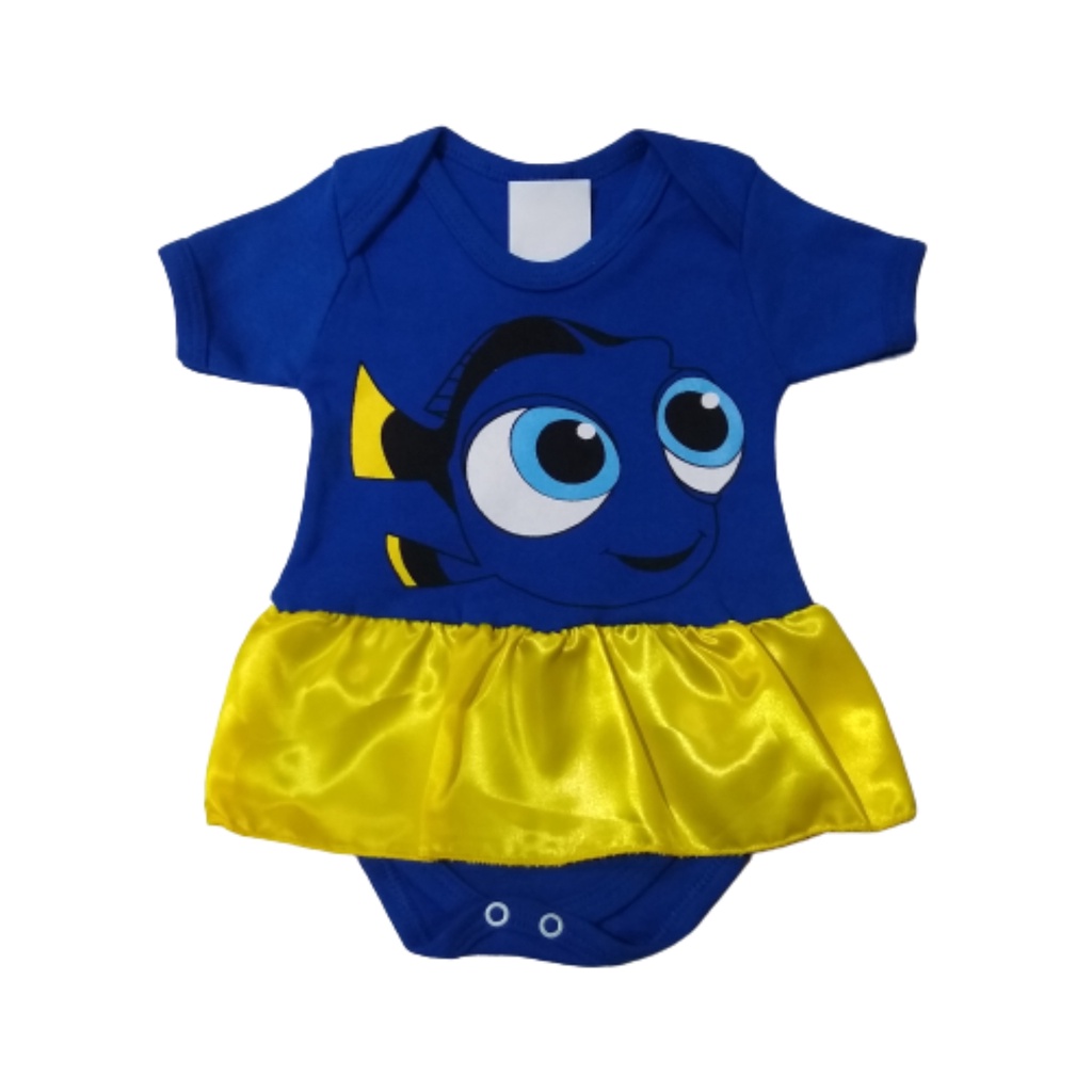 Body Bebê Dory Nemo Infantil Temático Mesversário Menina | Shopee Brasil