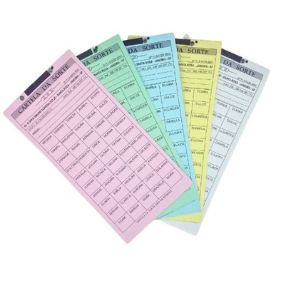 Kit C/5 Cartelas Para Rifa 50 Nomes | Shopee Brasil