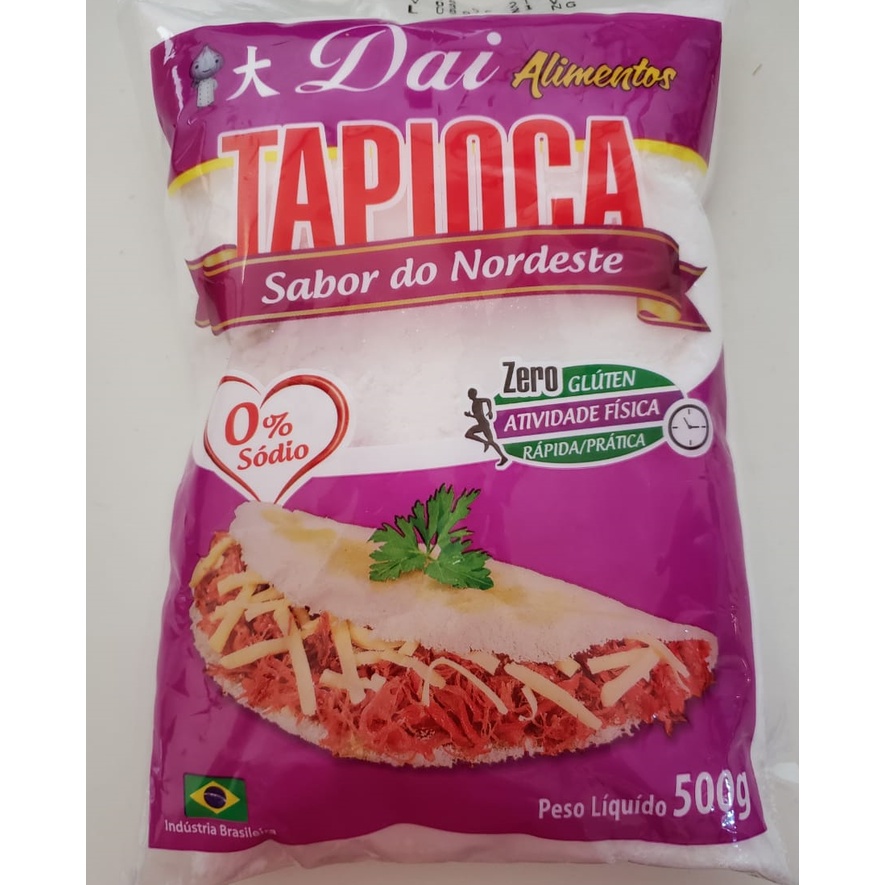Tapioca Pratica Goma de Mandioca Hidratada Dai 500g - Tetsu Alimentos ...