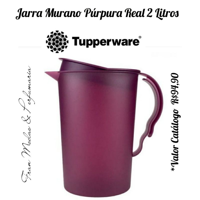 Jarra Murano Púrpura Real 2 Litros Tupperware | Shopee Brasil