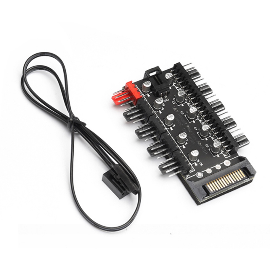 Multiplicador Sata Fan P/ 10 Fans Cooler 4 Pinos Pwm Cpu Hub | Shopee ...