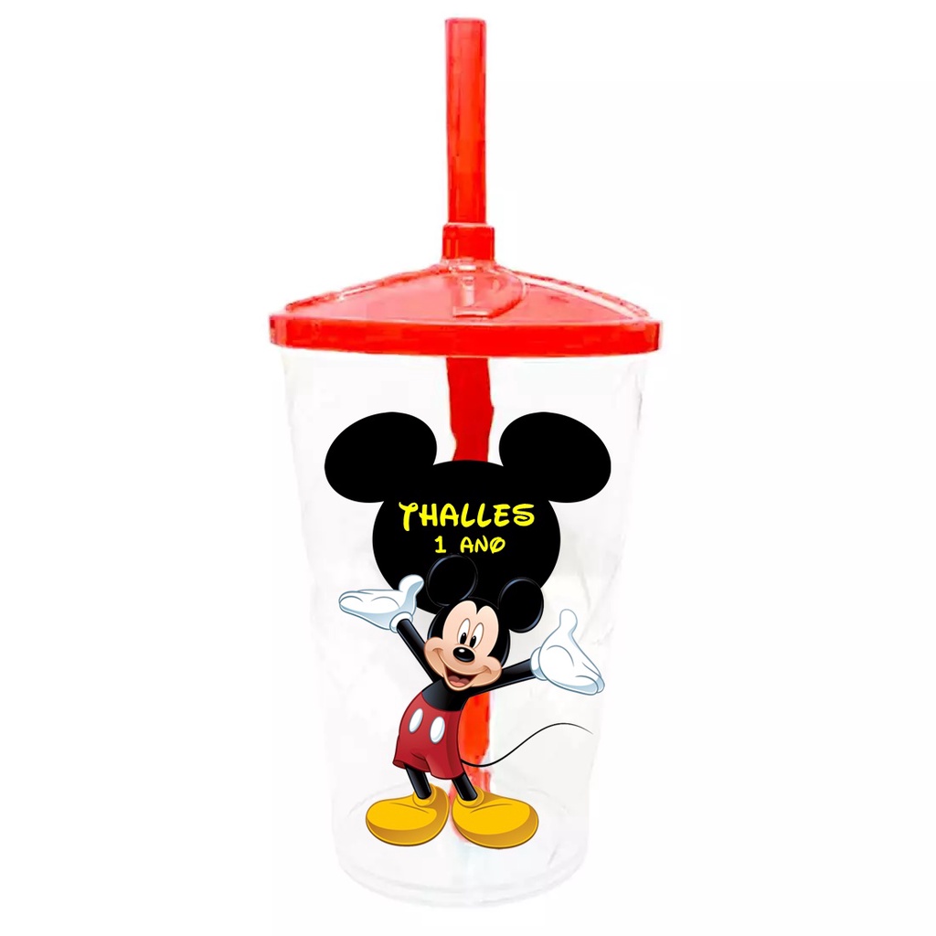 30 Copos Twister Shake Personalizado 400ml C/Tampa e Canudo ...