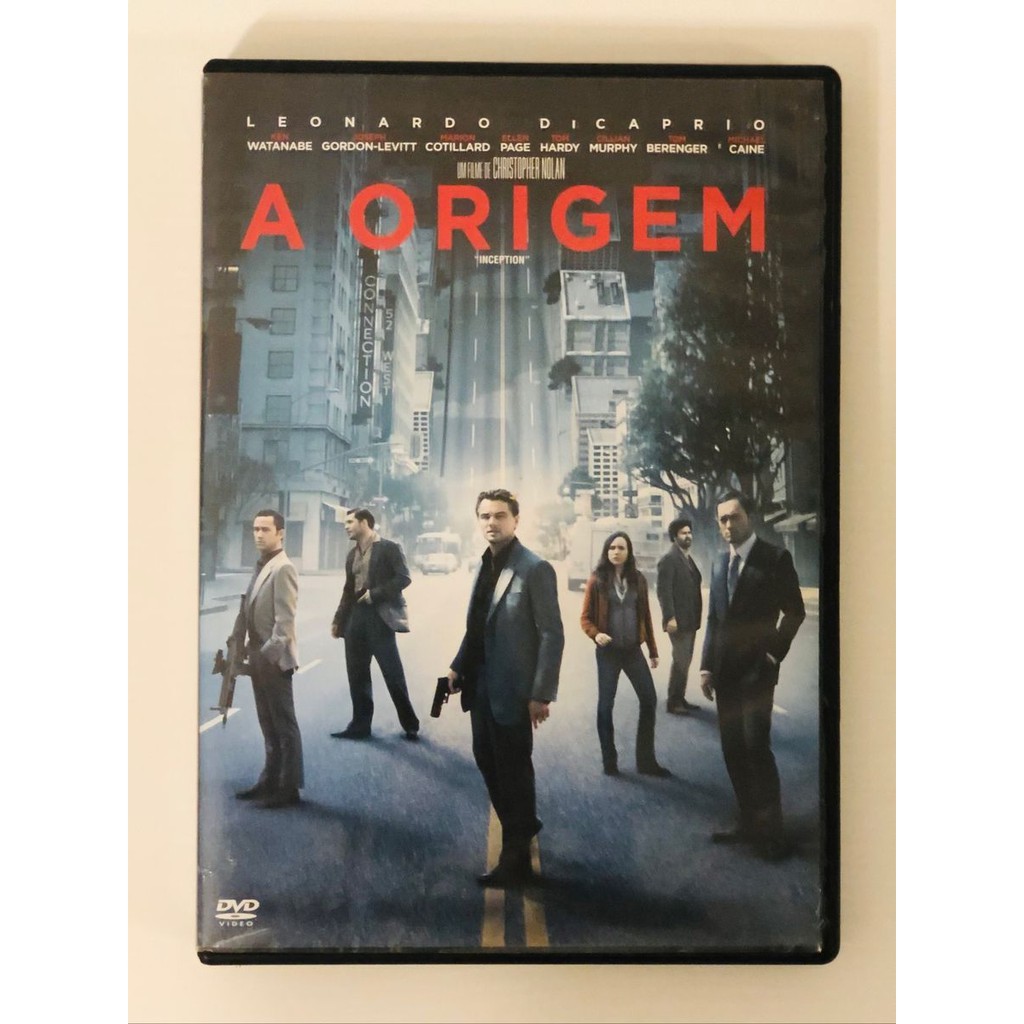 A Origem DVD com Leonadro Dicaprio, Ellen Page, Tom Hardy - Usado ...