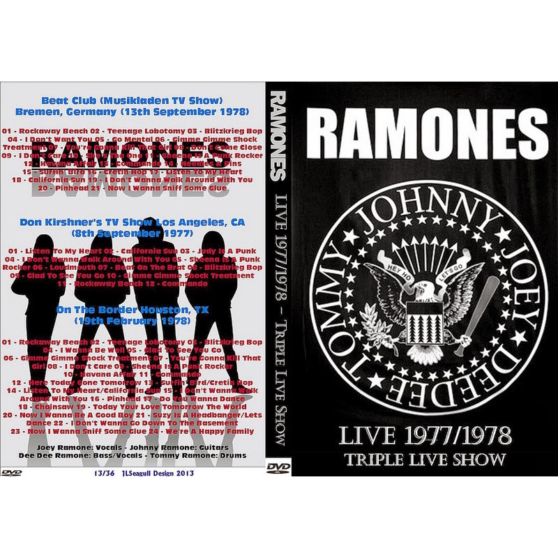 Ramones 3 dvds bootlegs rarissimos punk rock | Shopee Brasil