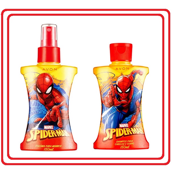 Kit Avon Spiderman (Homem Aranha) - Colônia e Shampoo 150ml cada ...