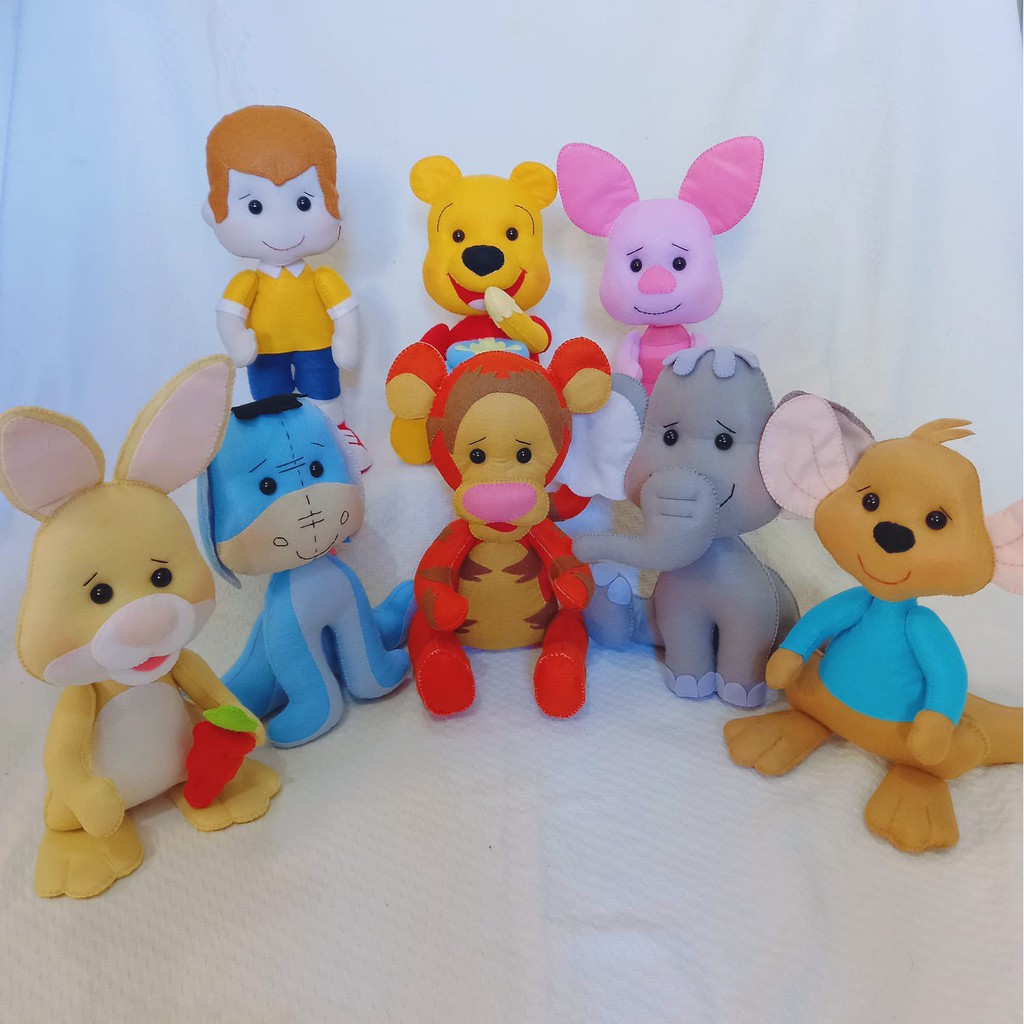 Turma do ursinho Pooh (bonecos de feltro) | Shopee Brasil