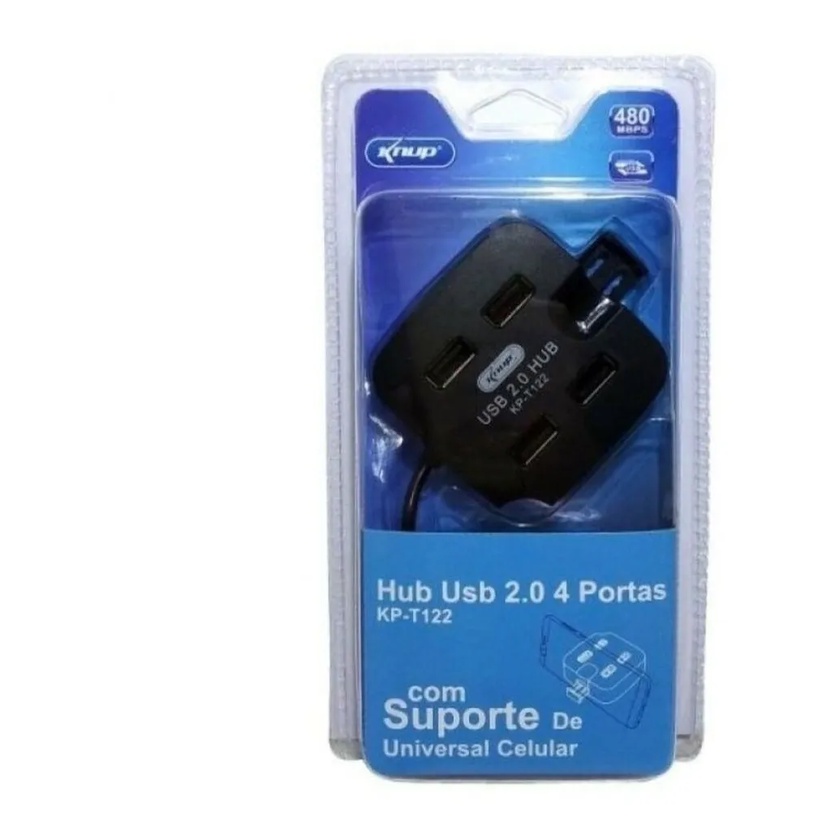 Hub 4 portas Usb 2.0 Knup KP T122 | Shopee Brasil