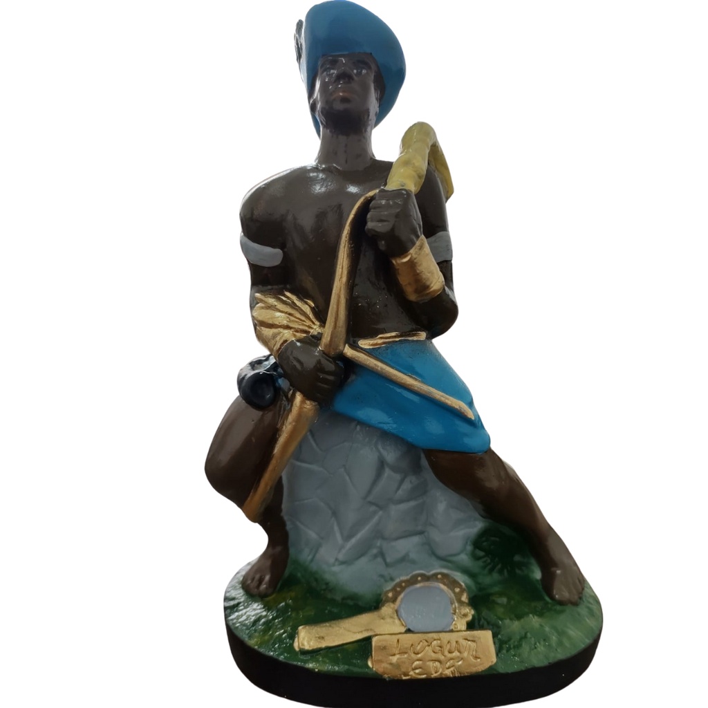 Imagem de gesso Logun Edé - Logum Ede 23cm | Shopee Brasil