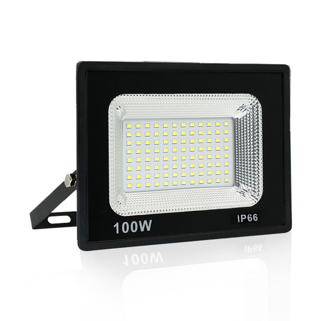 Refletor Led 100w Holofote Prova Dágua Ip66 Branco Frio bivolt | Shopee ...
