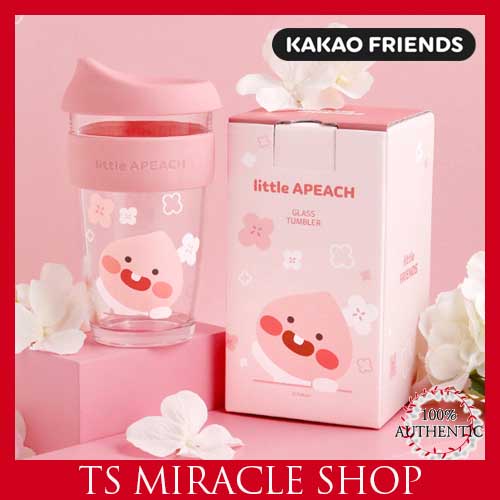 KAKAO FRIENDS Little Apeach Copo De Vidro 400ml (Com Manga E Chumbo ...