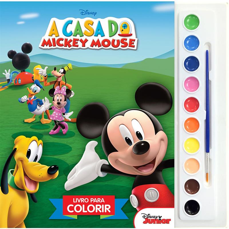Livro Infantil Para Colorir MICKEY MOUSE Aquarela DCL | Shopee Brasil