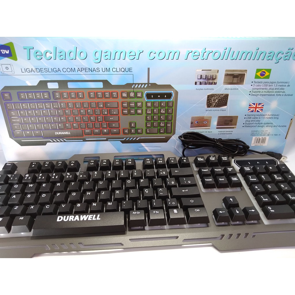 Teclado Gamer Metal | Shopee Brasil