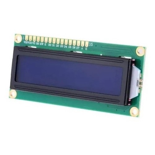 Display Lcd 16x2 1602 Fundo Azul Arduino [ Código 21 ] | Shopee Brasil