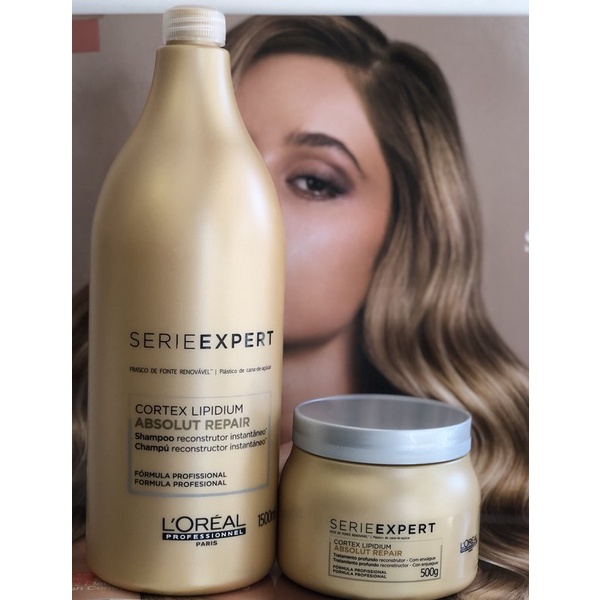 Kit Shampoo + Máscara Absolut Repair Cortex Lipidium | Shopee Brasil