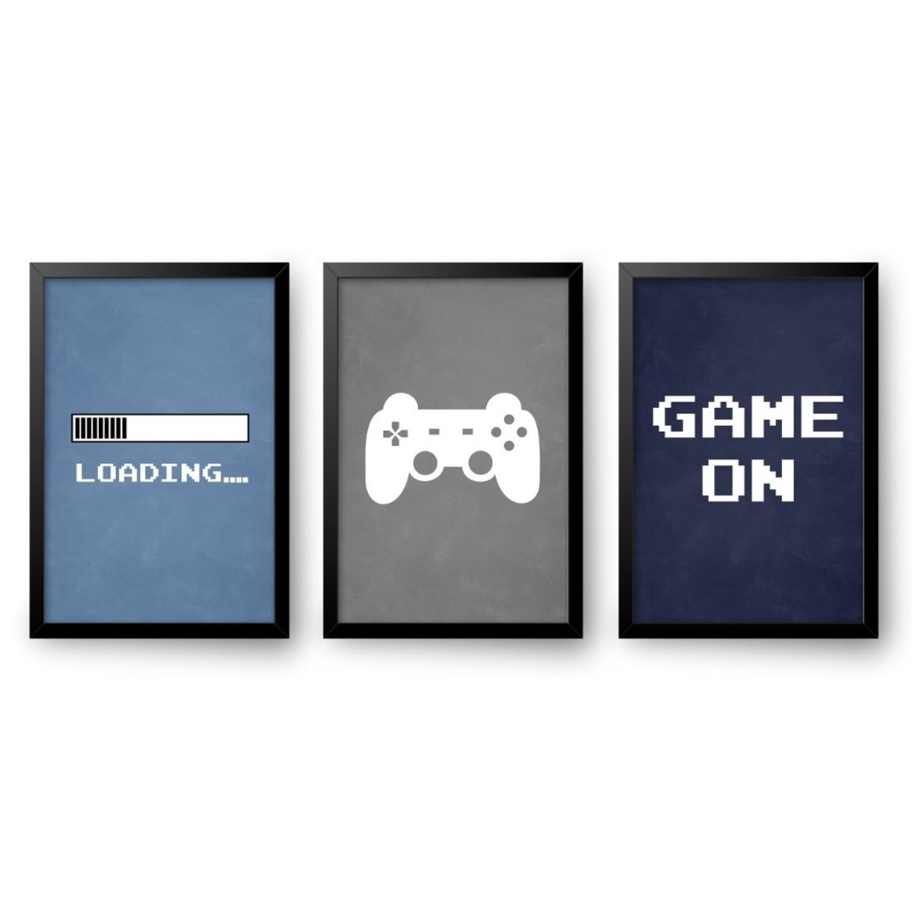 Quadro Decorativo Infantil Gamer Menino Para Quarto Game Adolescente ...