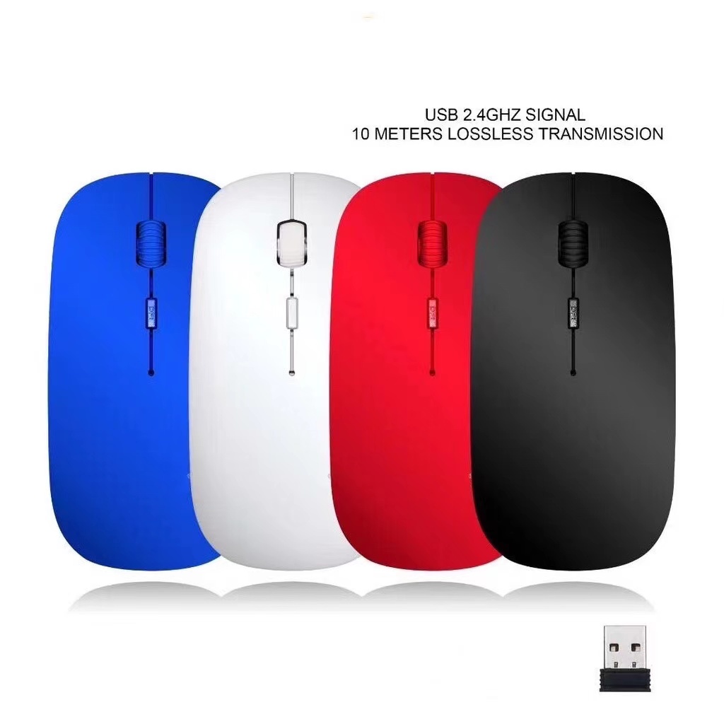 Mouse Sem Fio 2.4G Receptor super slim USB | Shopee Brasil