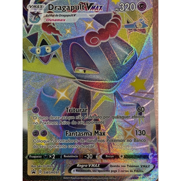 DRAGAPULT VMAX SHINY (carta pokemon jumbo) | Shopee Brasil